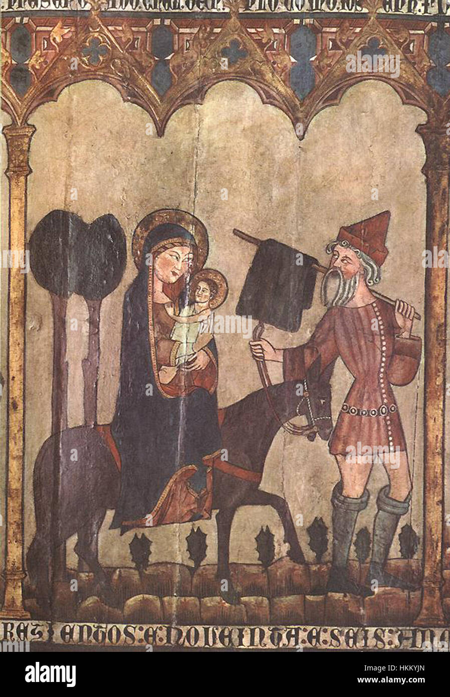 This detailed fragment from a 14th-century retable, created by unknown ...