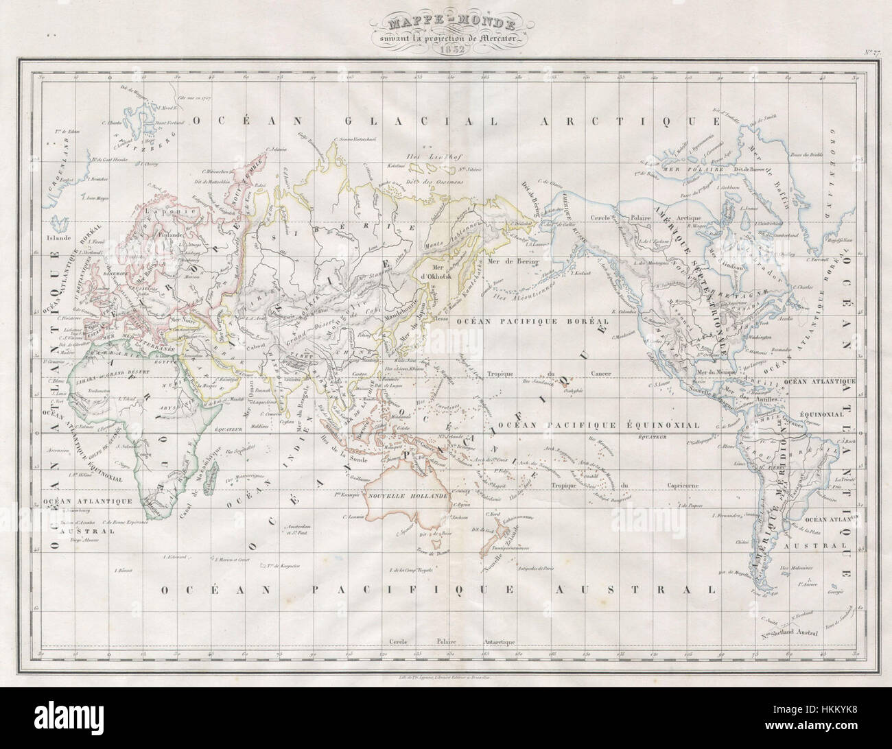 Mercator projection world map hi-res stock photography and images - Alamy