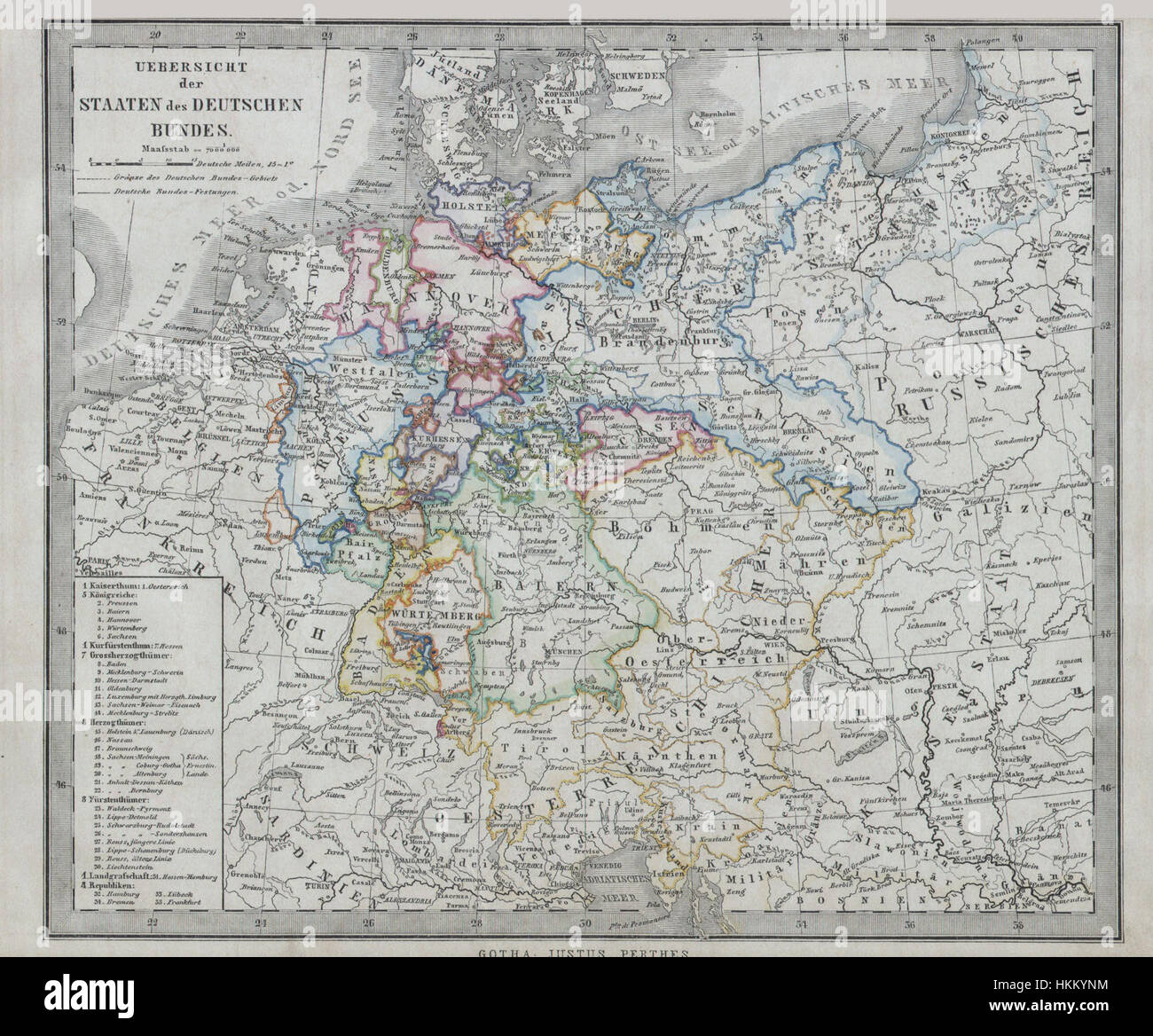 Political map of germany hi-res stock photography and images - Alamy