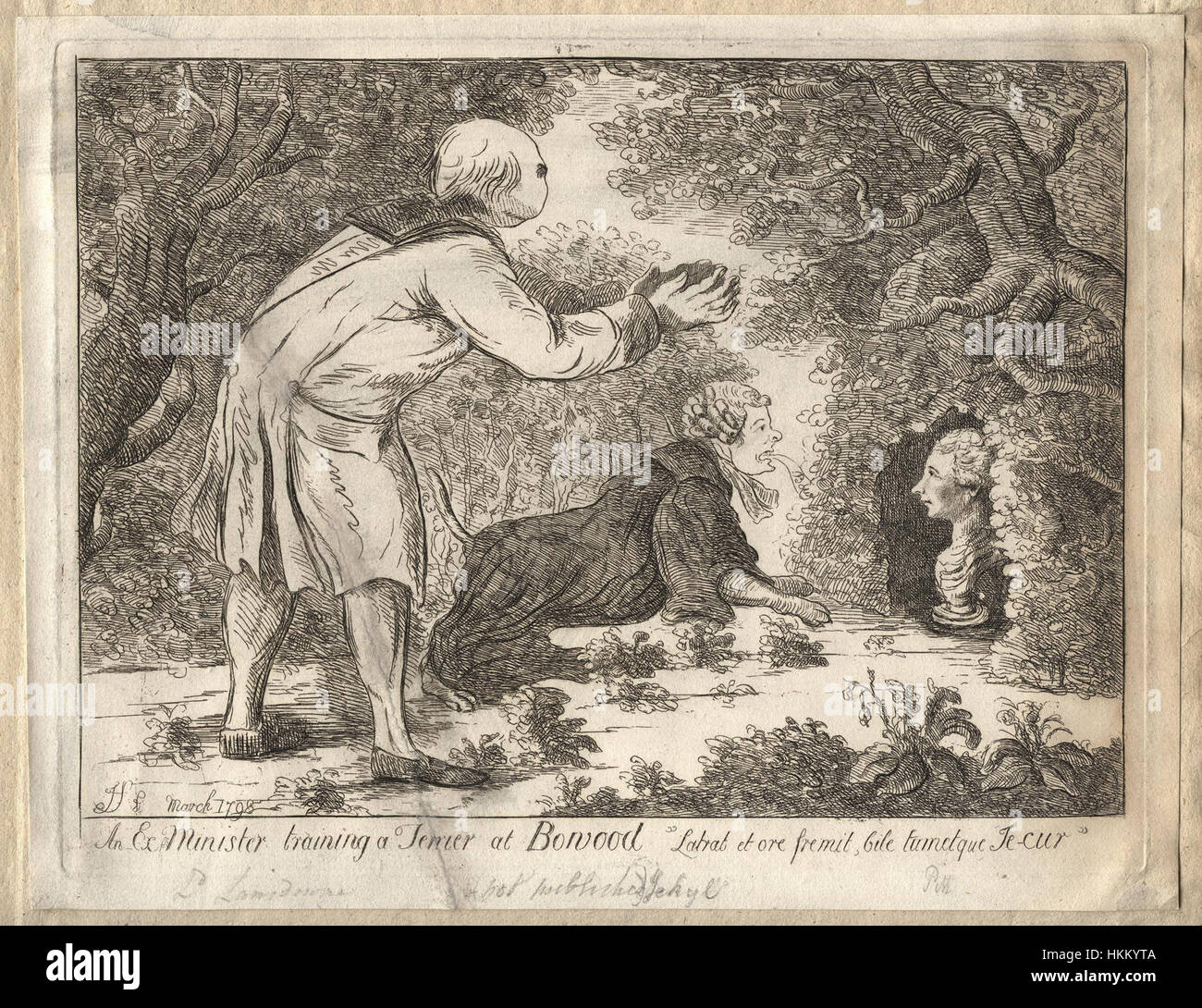 A ex minister training a terrier at Bowood by James Sayers Stock Photo ...
