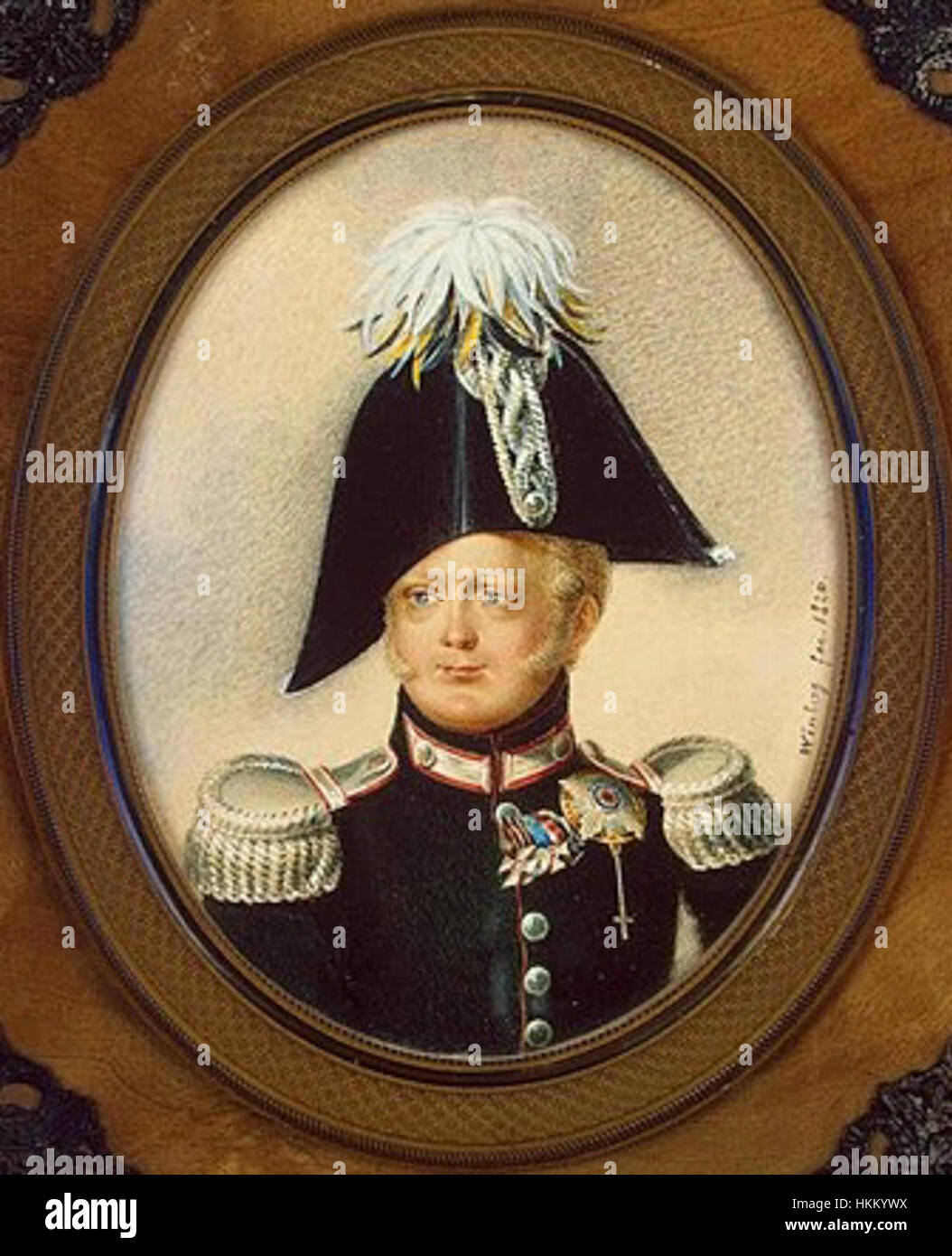 This portrait of Tsar Alexander I, painted by Ivan Winberg, portrays ...