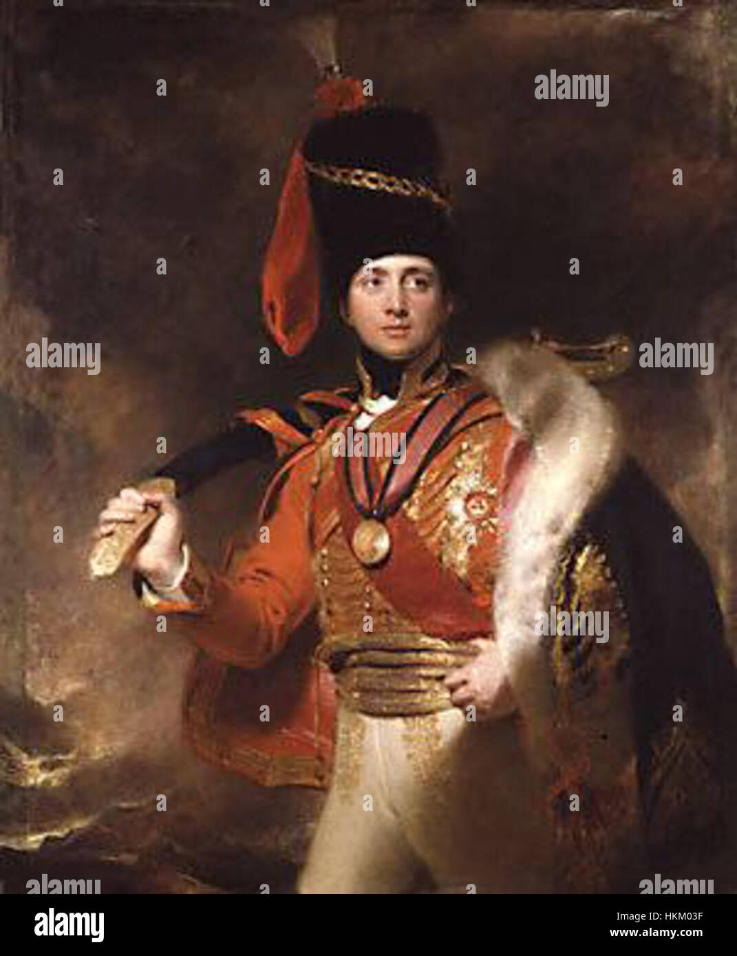 This portrait depicts the 3rd Marquess of Londonderry, capturing his ...