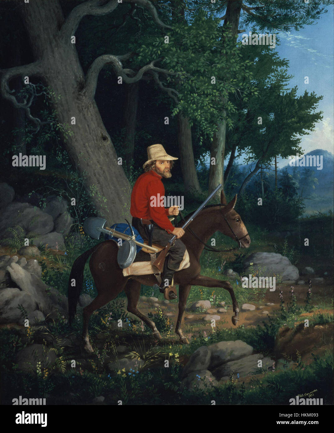 This painting, 'The Lone Prospector,' by Albertus Del Orient Browere ...