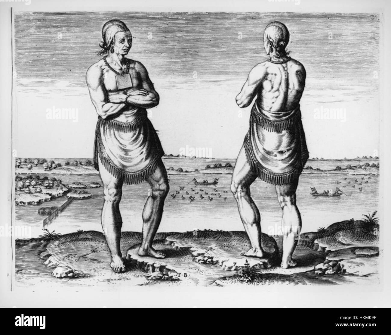 This artwork represents a historical figure, the Chief Lord of Roanoac ...