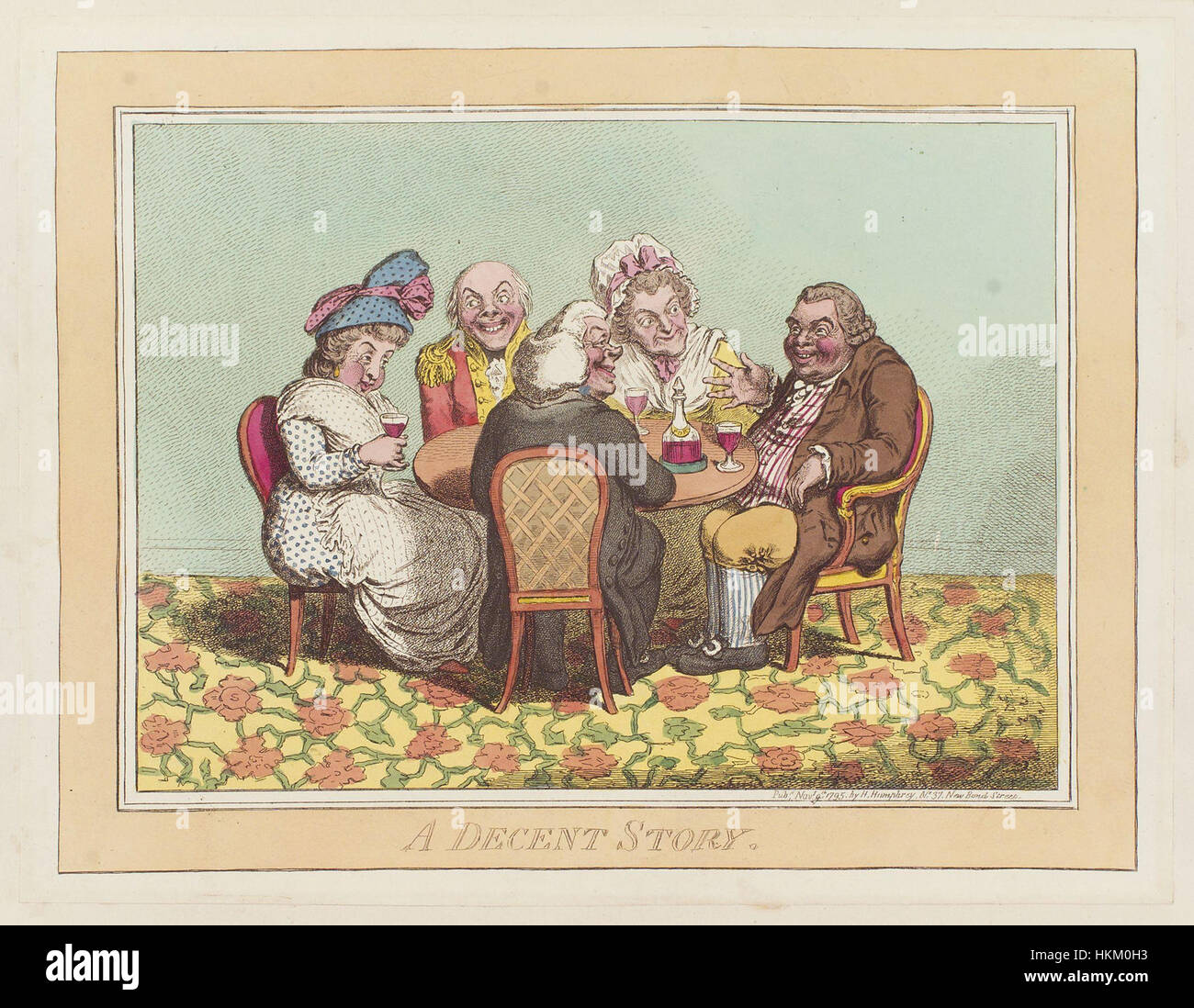 Political caricature by james gillray hi-res stock photography and ...