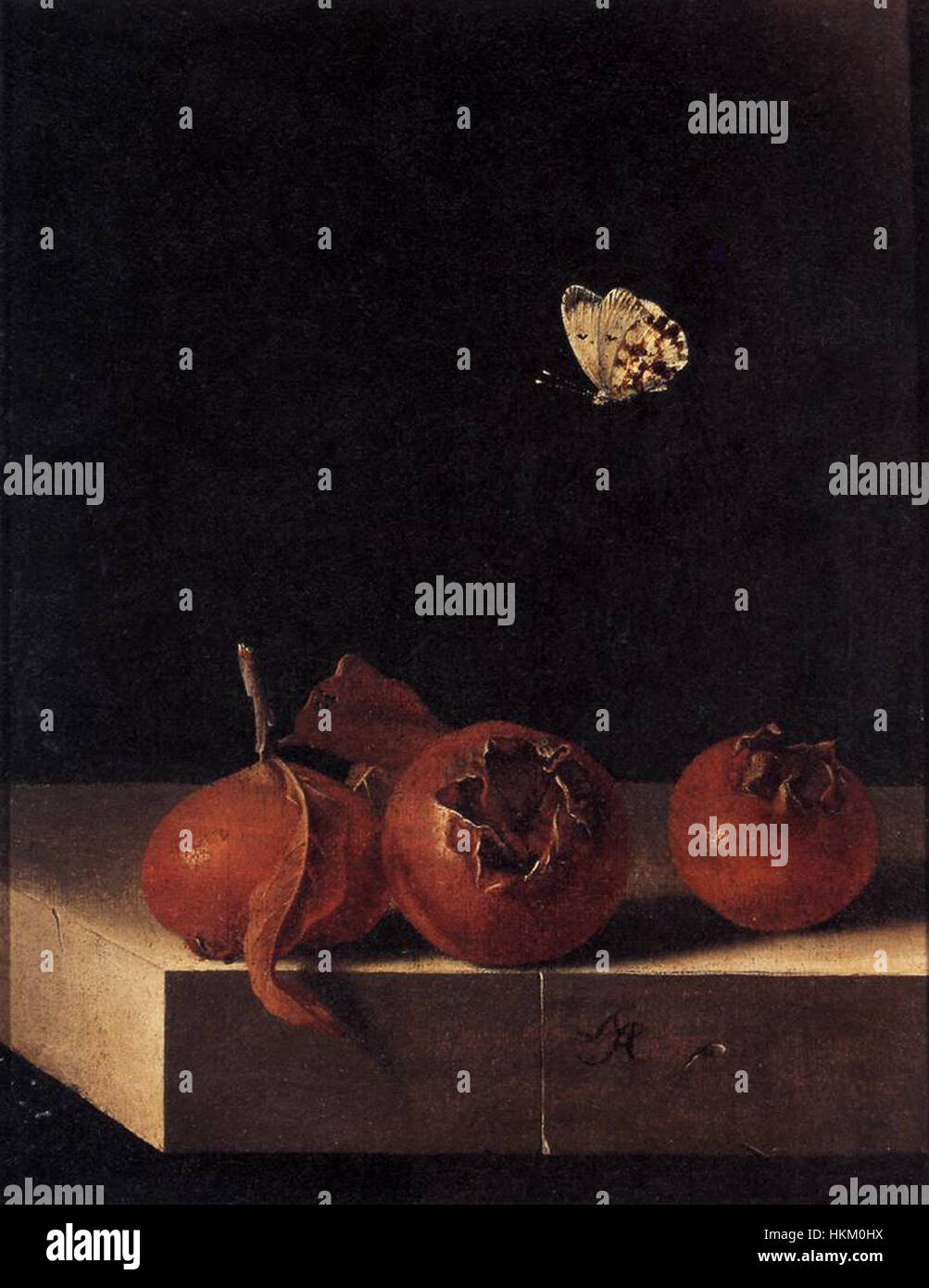 Adriaen Coorte's 'Three Medlars with a Butterfly' is a still-life ...