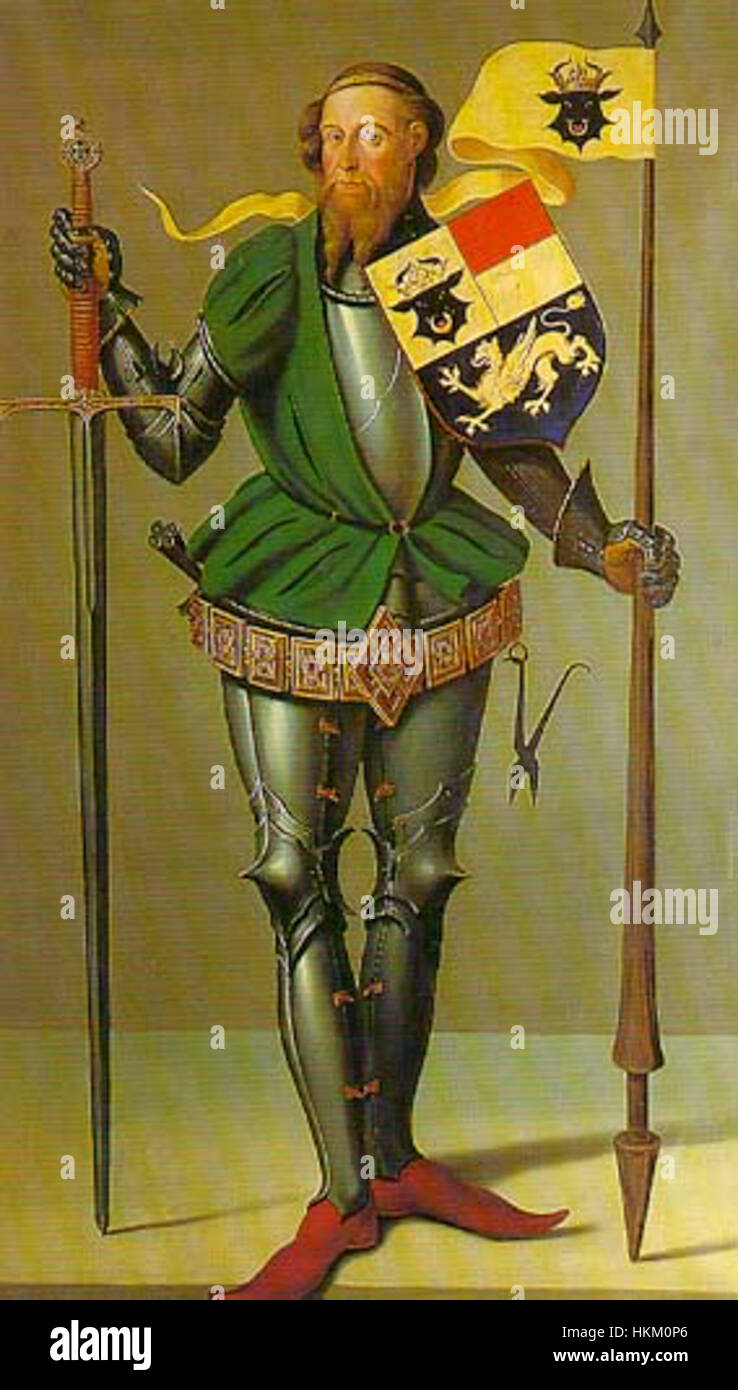 The portrait of Albert II of Mecklenburg reflects the noble status and ...