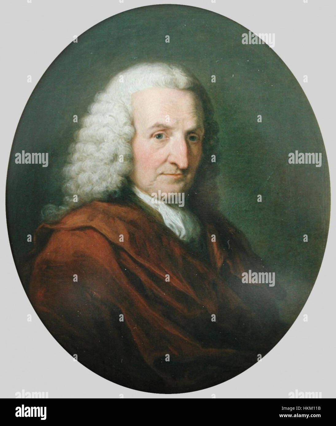 The portrait by Angelica Kauffmann captures Johann Heinrich Hampe, a ...