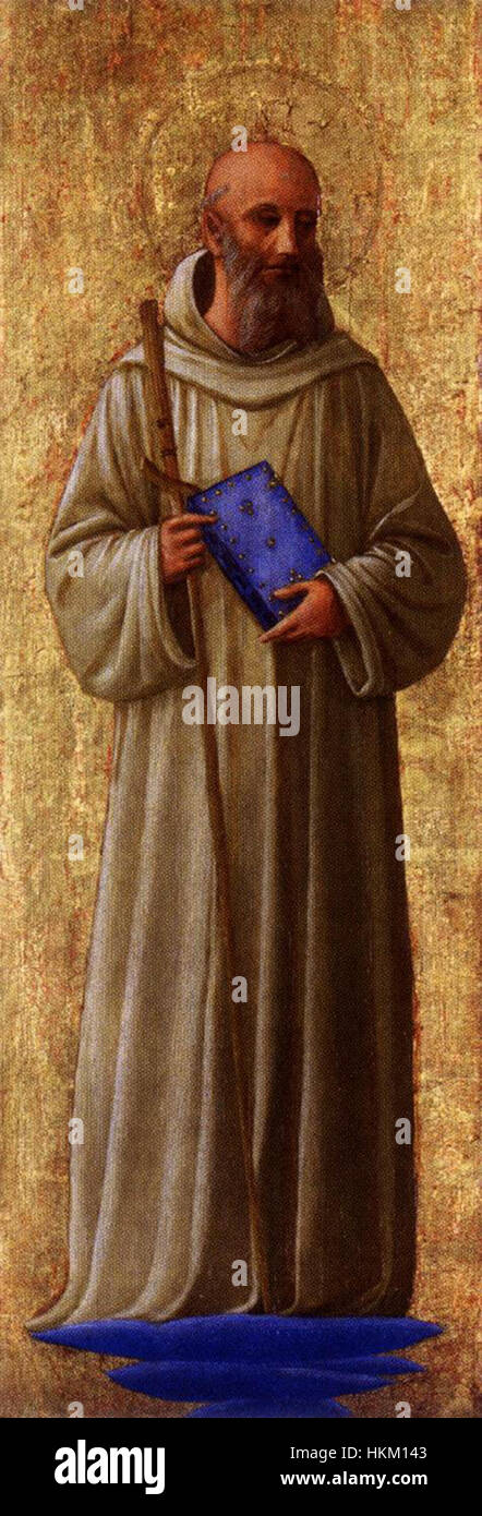 This work by Fra Angelico, depicting Saint Romuald, is part of the San ...