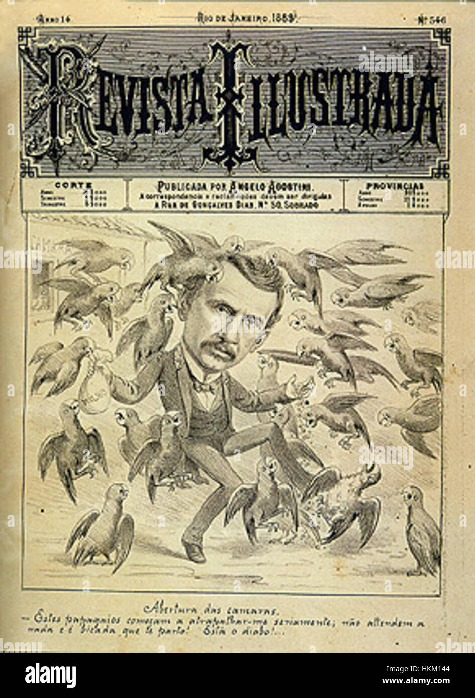 This 1889 cover illustration by Angelo Agostini for Revista Illustrada ...