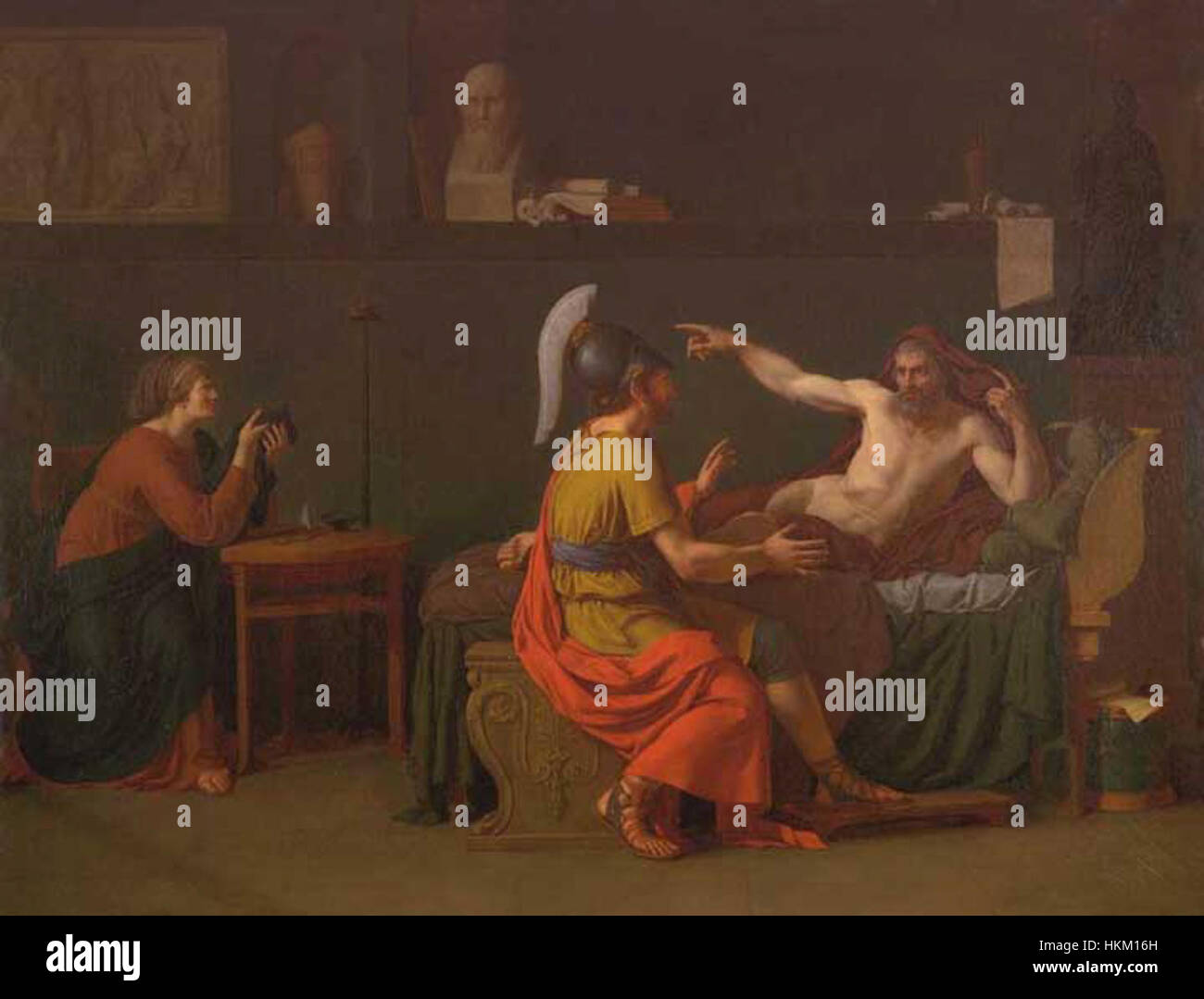 The artwork 'Anaxagoras and Pericles' portrays the famous Greek ...