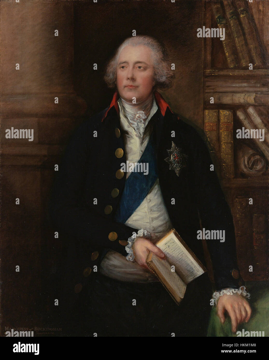 This painting represents the 1st Marquess of Buckingham, a significant ...