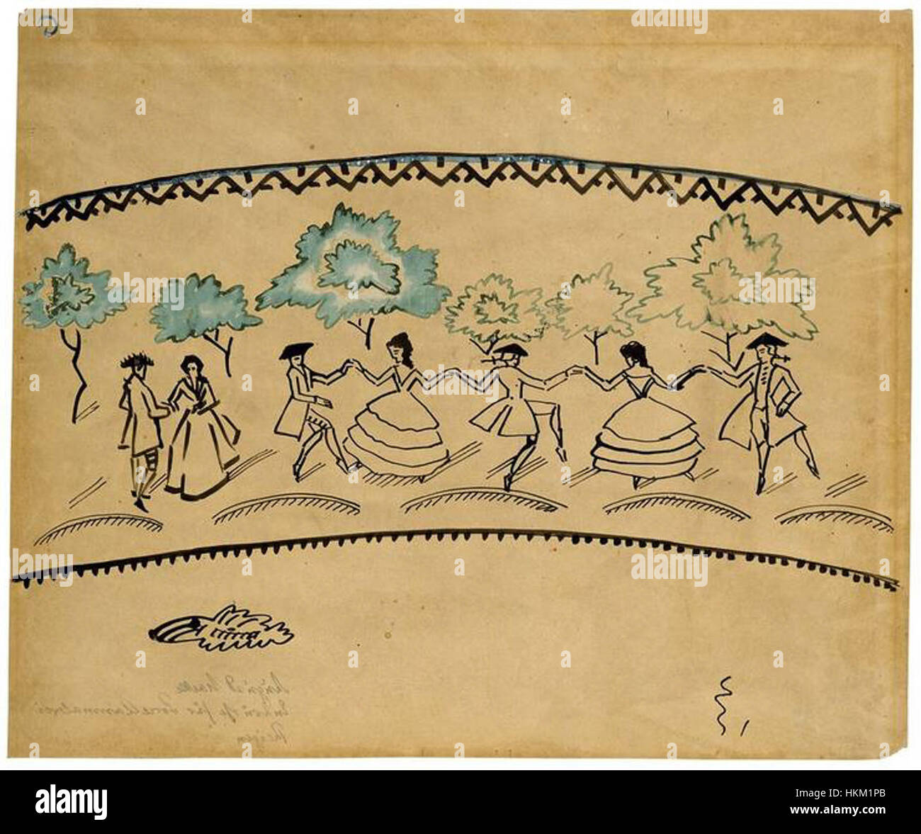 August Macke’s Reigen (1913) is a vibrant and expressive work that ...