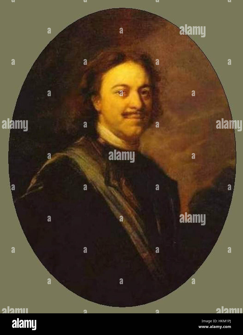 This portrait by Andrei Matveev captures Peter I, the first Emperor of ...
