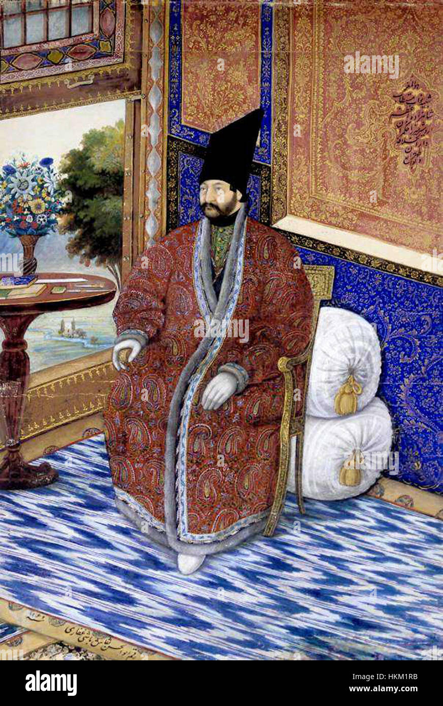 This portrait of Ardashir Mirza, a Persian prince, showcases the fine ...