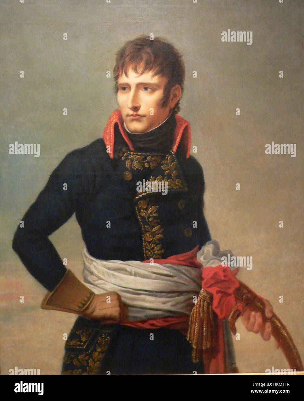 This oil painting of Napoleon Bonaparte captures the Emperor in a ...