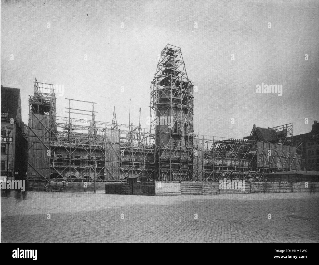 The 1907 renovation of the Altes Rathaus (Old Town Hall) in Leipzig ...