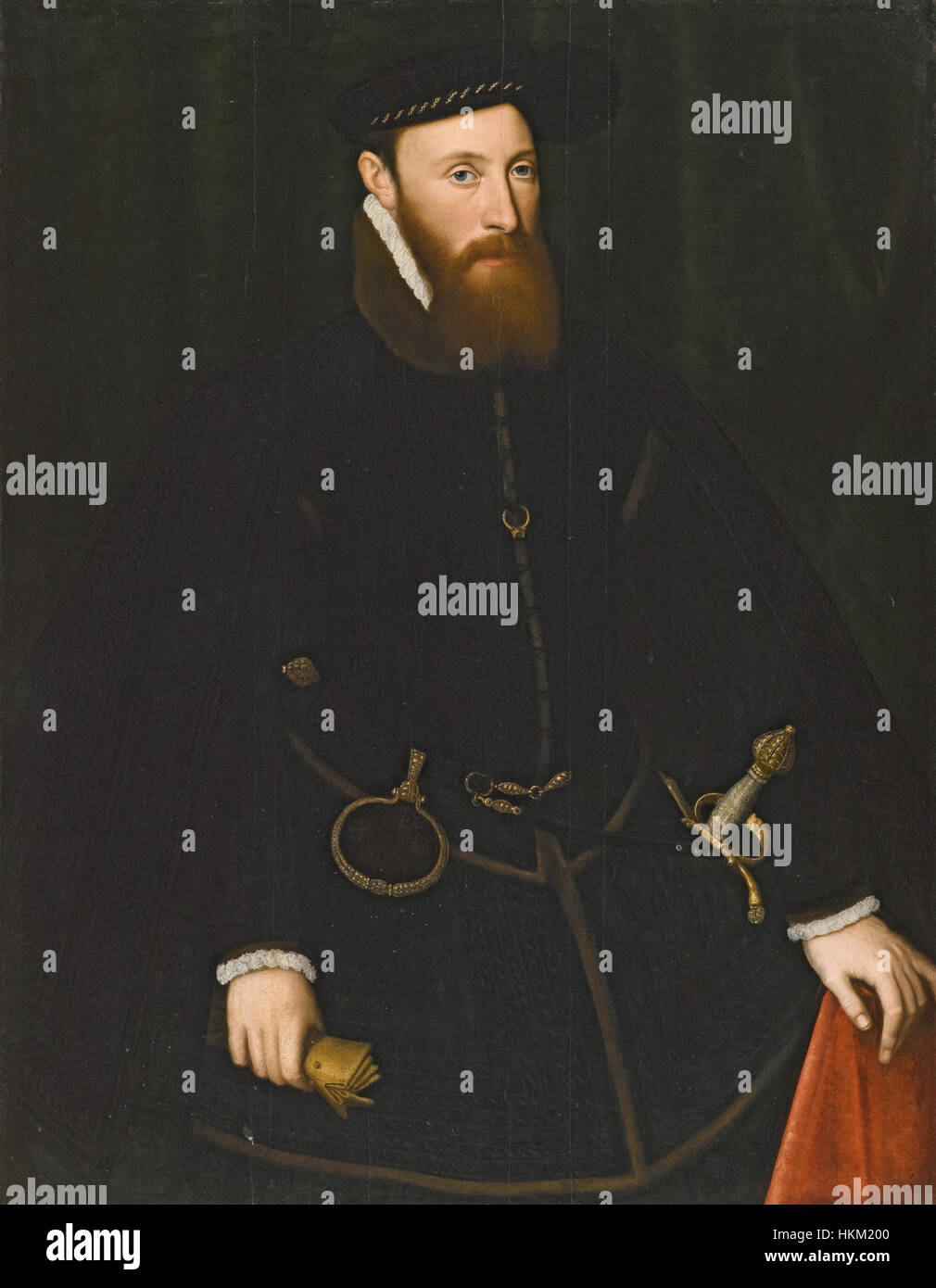 This portrait, attributed to Steven van der Meulen, depicts John Lumley ...