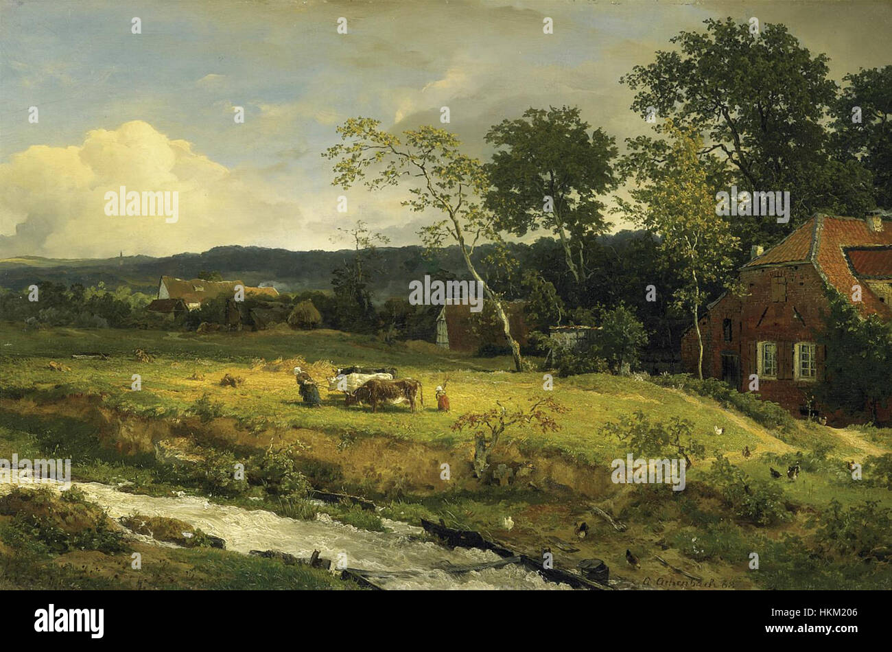 Andreas Achenbach's 'Landschaft in Hessen' portrays the dramatic ...