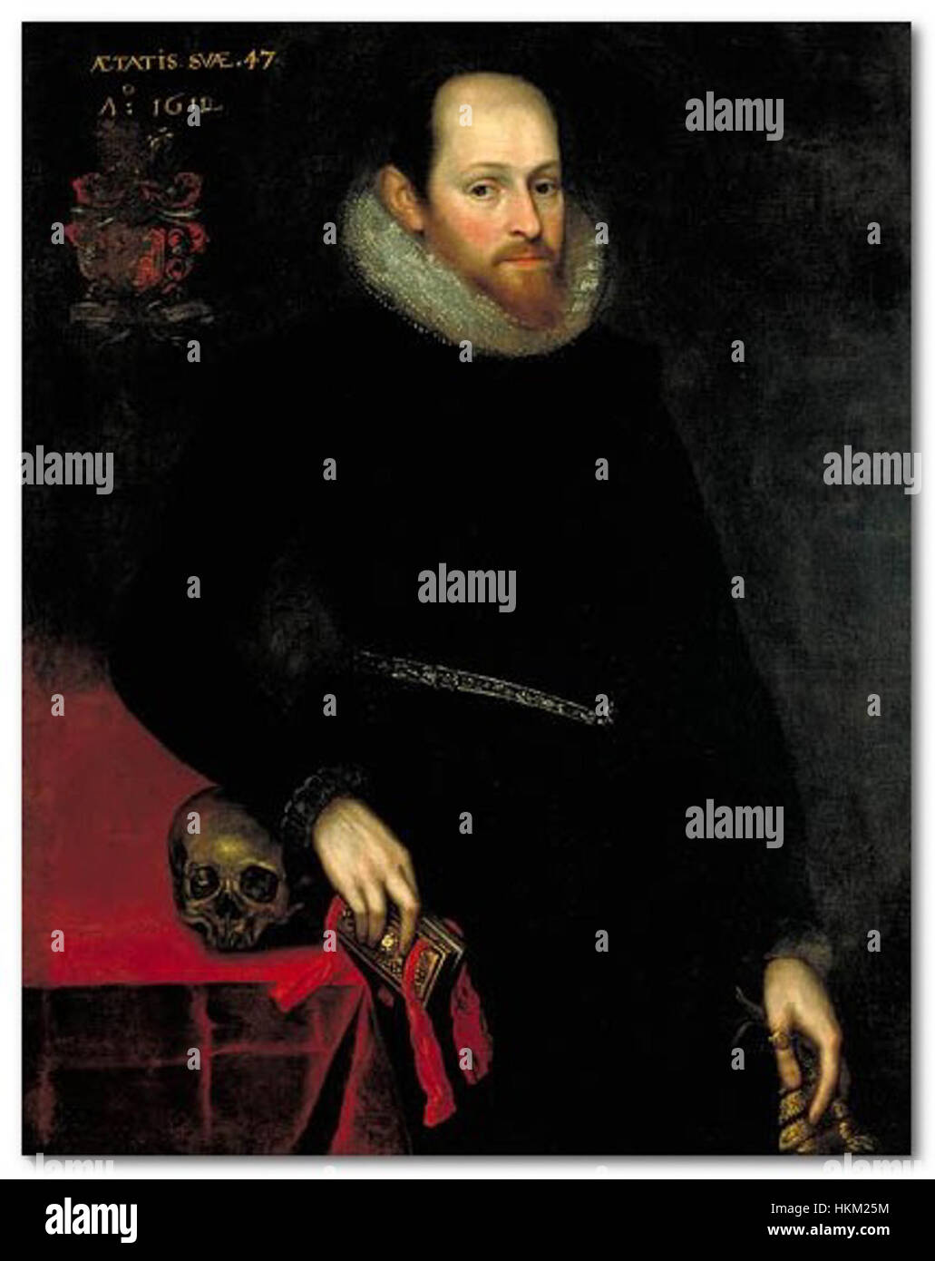 The portrait titled 'Ashbourne-Portrait' depicts an individual in ...