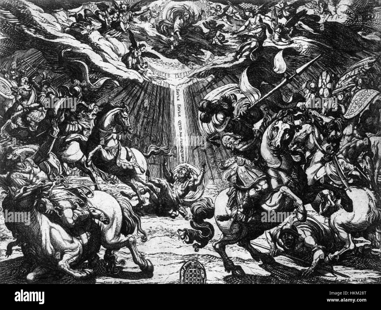 Antonio Tempesta's 'The Conversion of Paul' depicts the dramatic moment ...