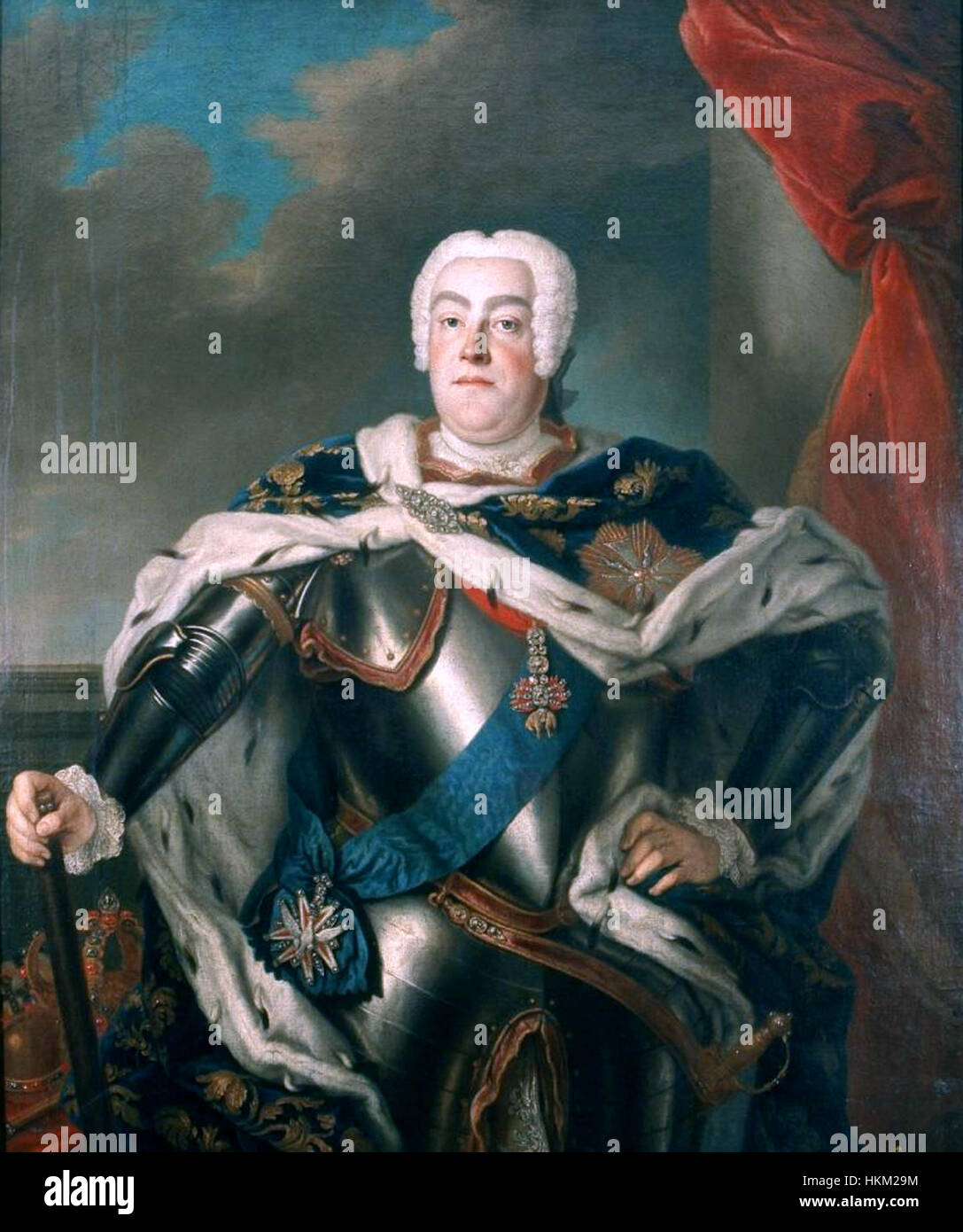 This portrait of Augustus III, the King of Poland and Elector of Saxony ...