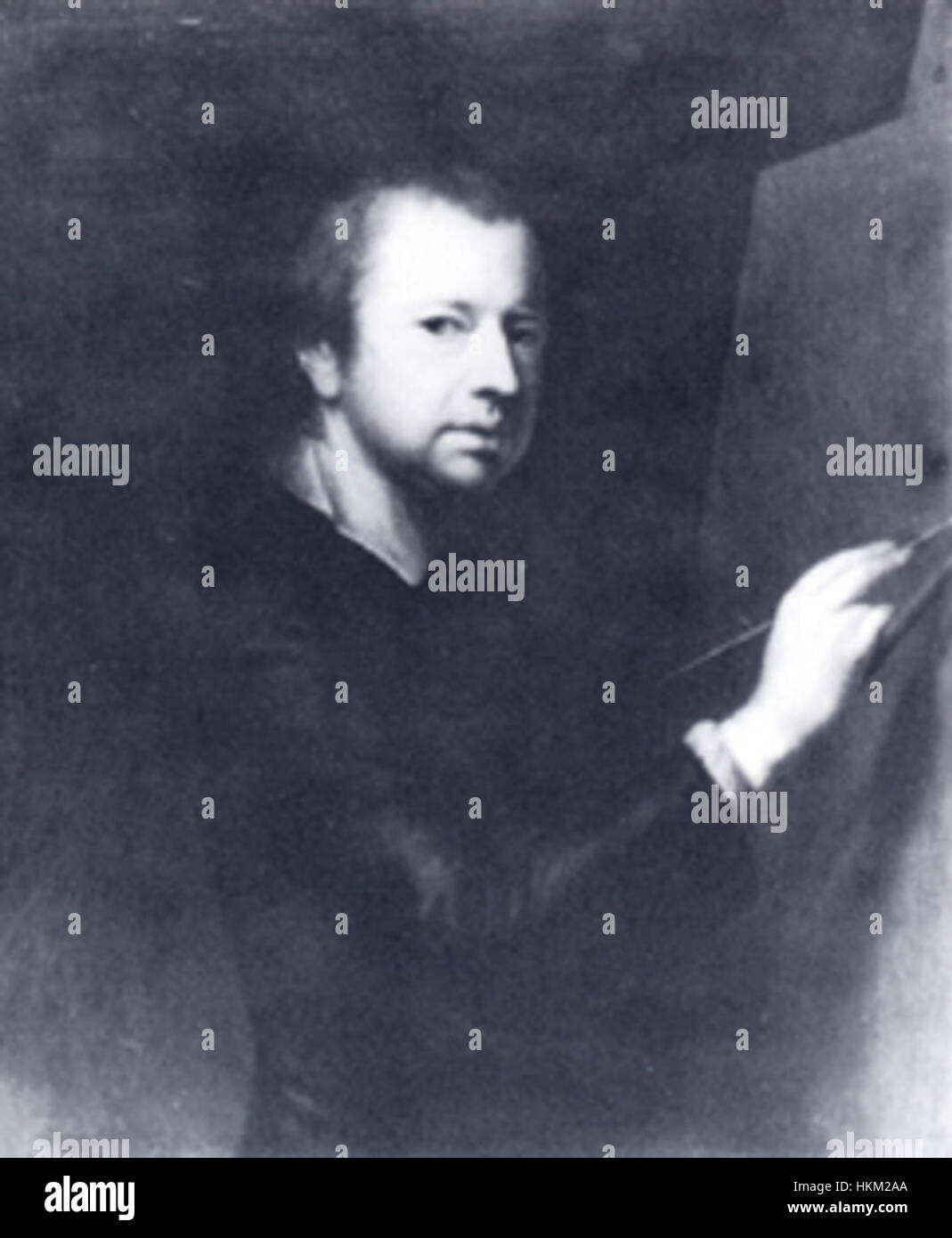 Arthur Devis self-portrait Stock Photo - Alamy