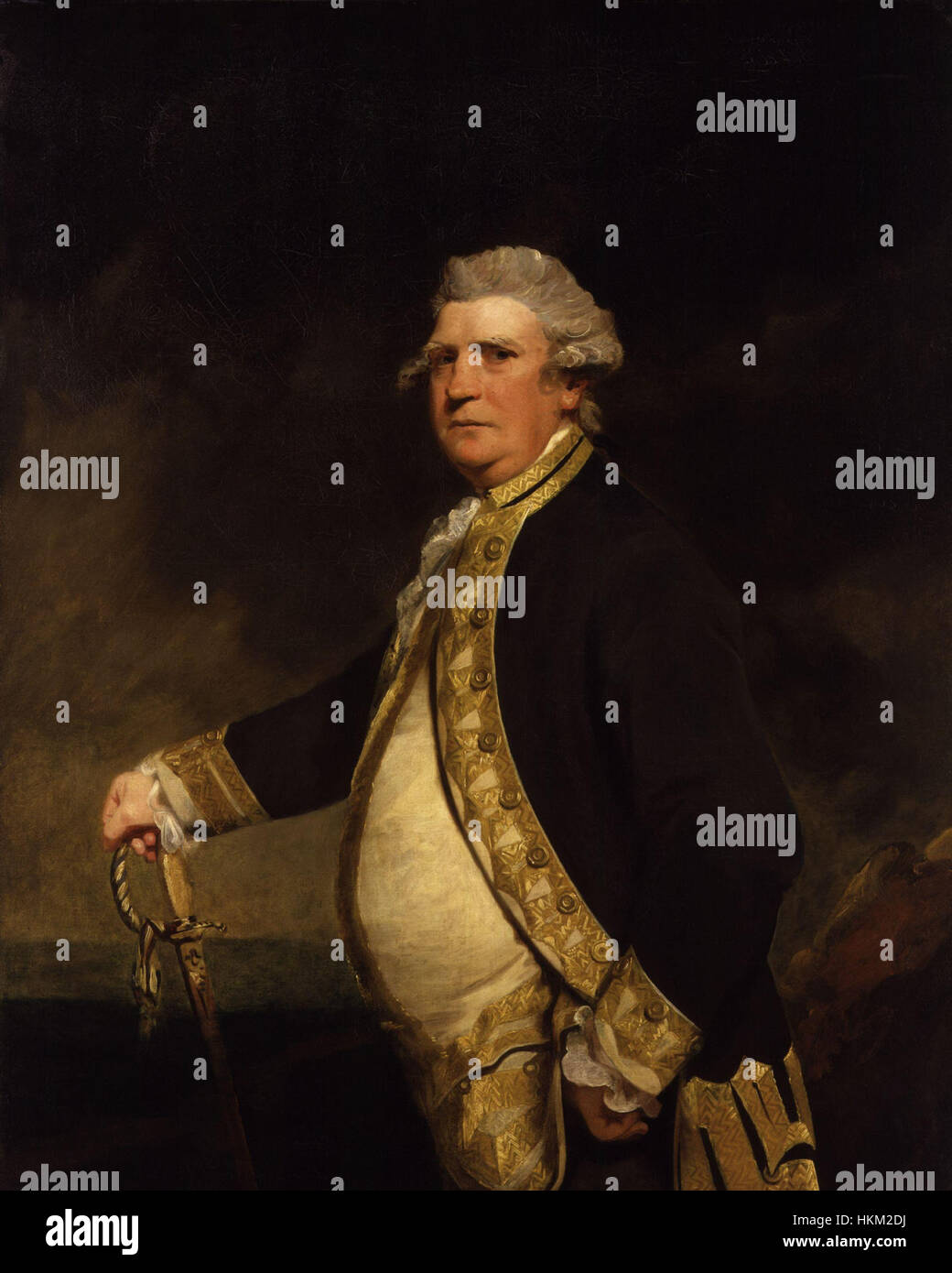 This portrait of Augustus Keppel, Viscount Keppel, was painted by Sir ...