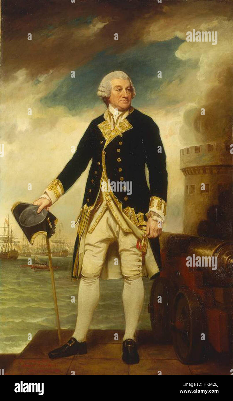 A full-length portrait of Admiral Sir Francis Geary, showcasing his ...