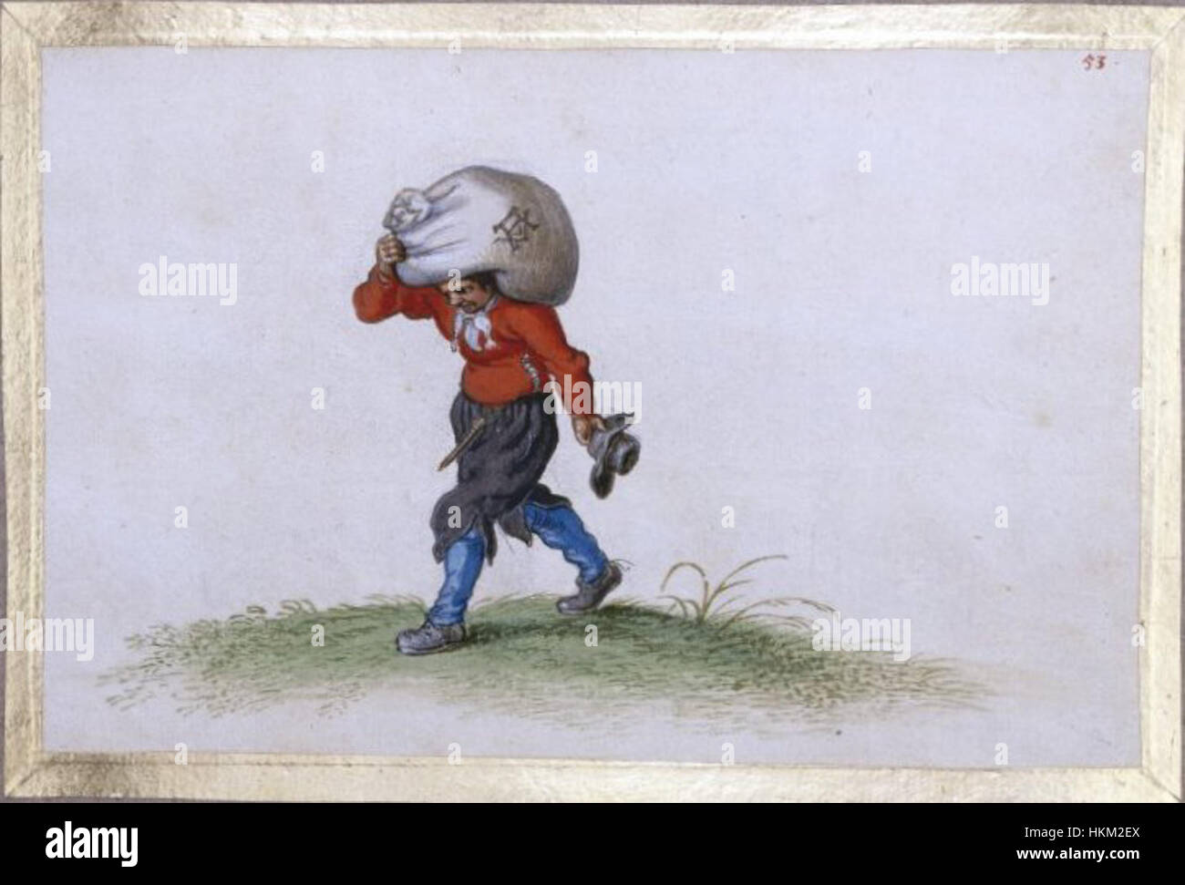 Man carrying a sack hi-res stock photography and images - Alamy