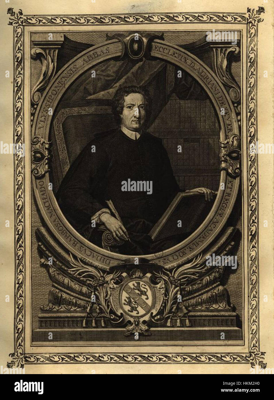 The painting by Barbosa Machado captures the refined elegance of its ...