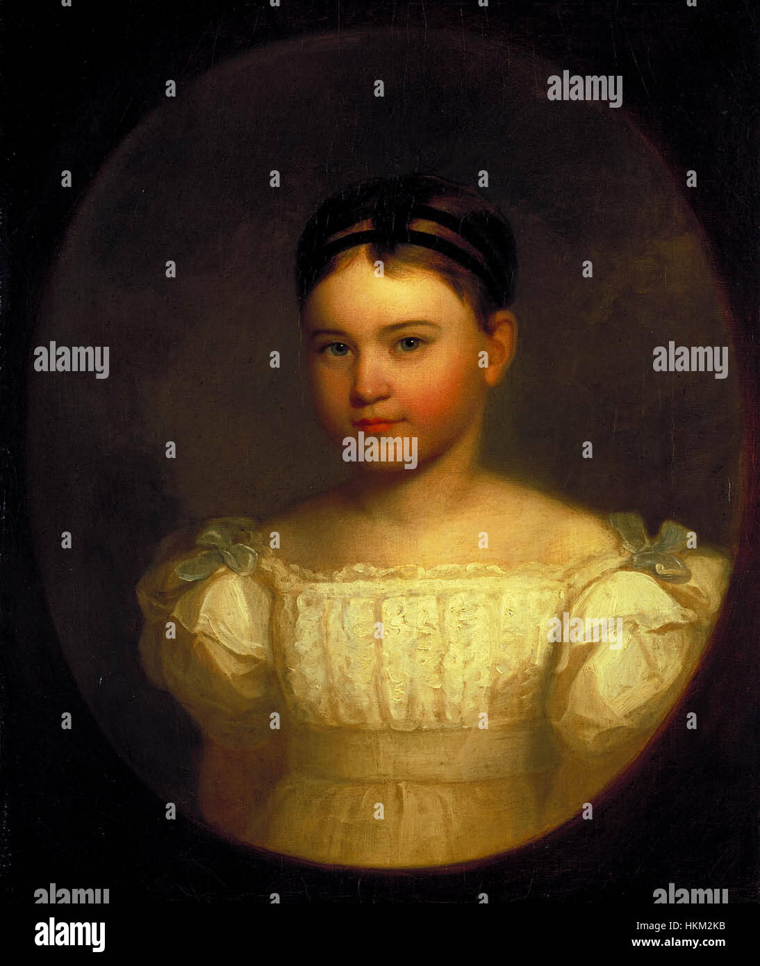 This portrait by Asher Durand depicts Mary Louisa Adams, reflecting ...