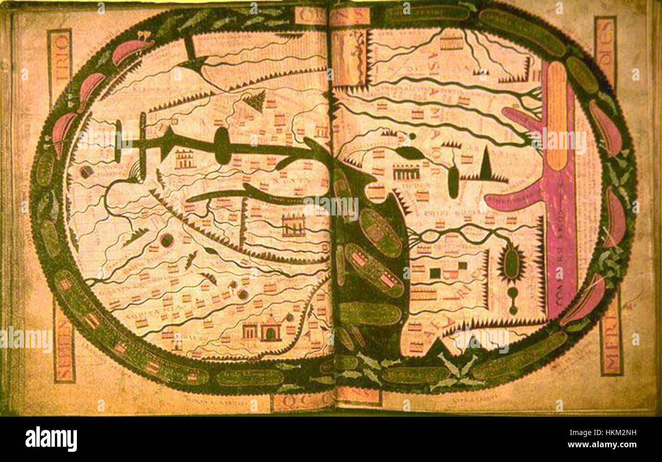 Beatus map Stock Photo - Alamy