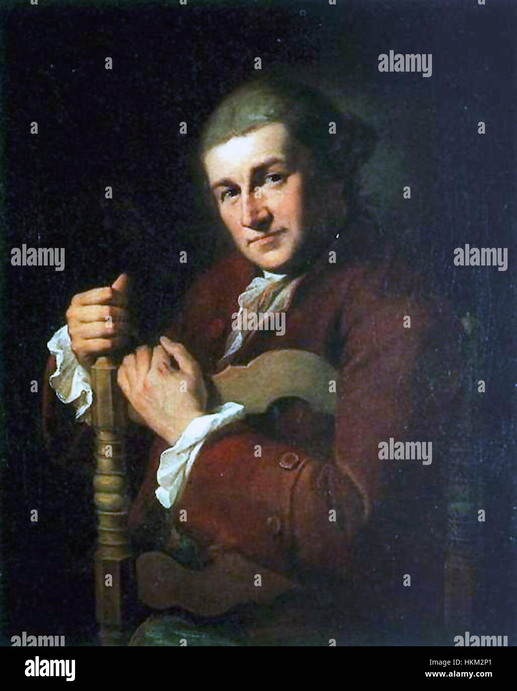 Angelica Kauffmann’s portrait of David Garrick, an English actor and ...