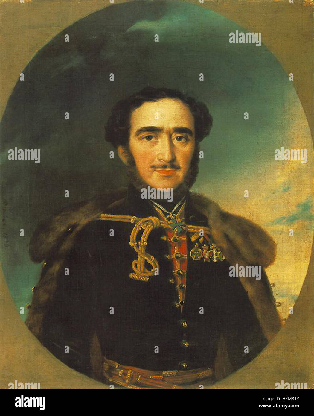 A portrait of Barabas Szechenyi, capturing his historical significance ...