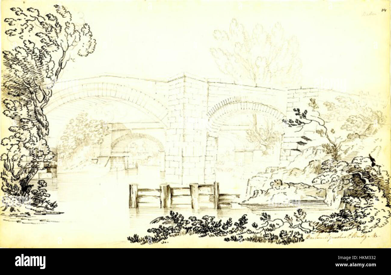 Barton aqueduct drawing Stock Photo - Alamy