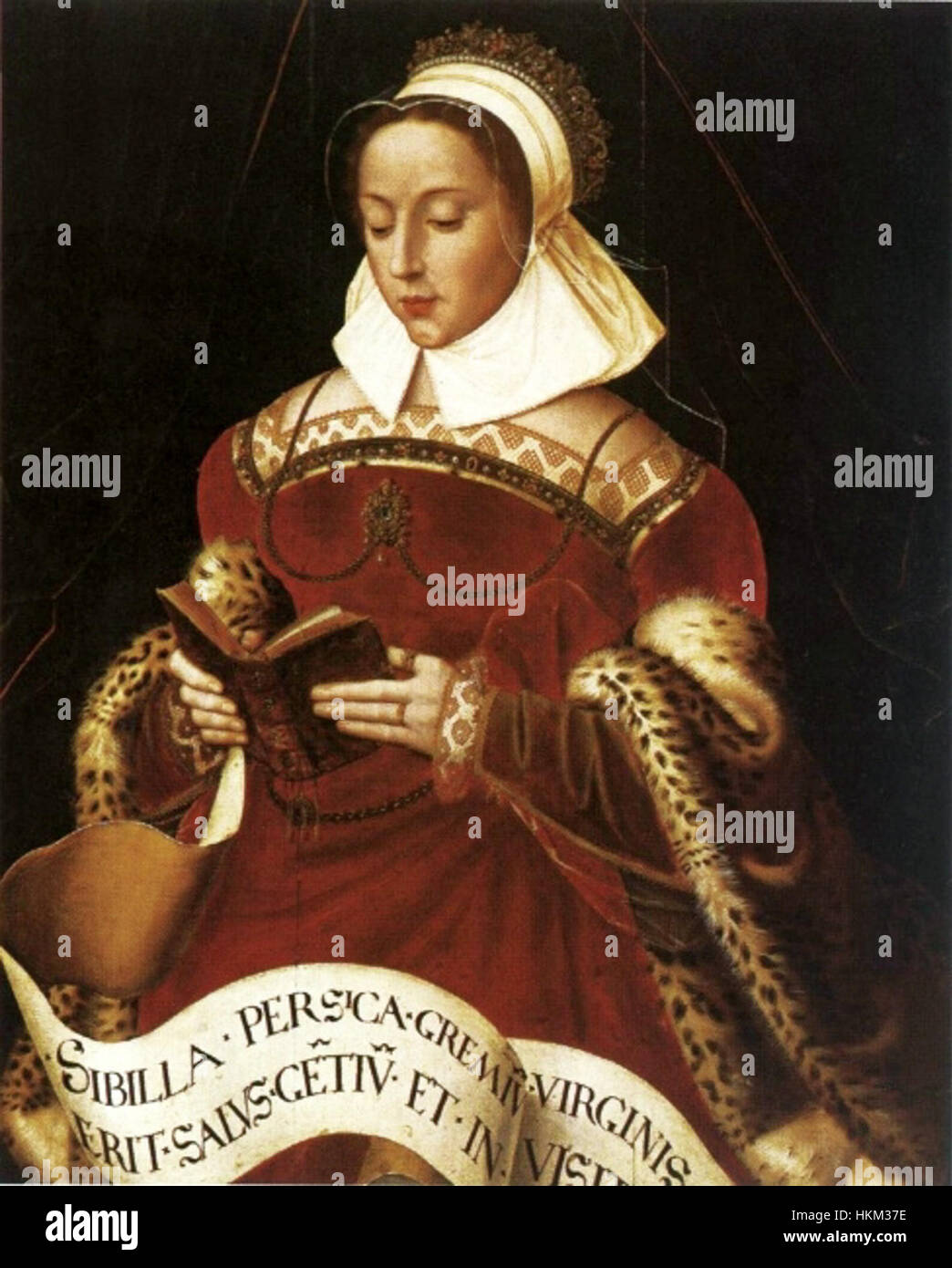 The painting 'Benson Persian Sibyl' depicts the Persian Sibyl, a ...