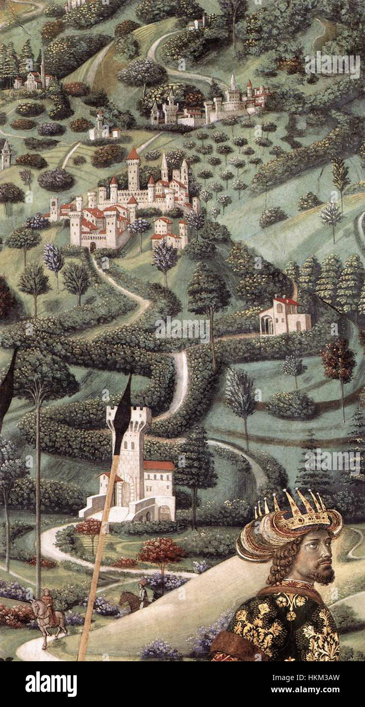 Benozzo Gozzoli's 'Procession of the Middle King' (detail) is a ...