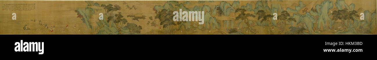 'Ba Xian' is an ancient Chinese painting representing the Eight ...