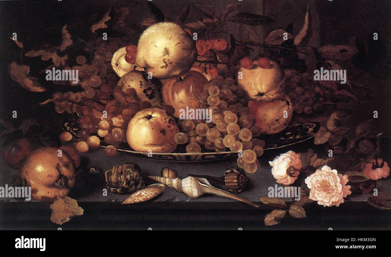 This still-life painting by Balthasar van der Ast, known for his ...