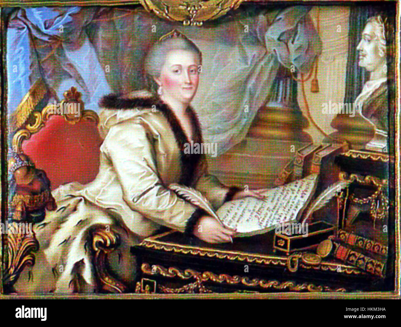 This artwork depicts the 'Nakaz' (Instruction) by Empress Catherine the ...