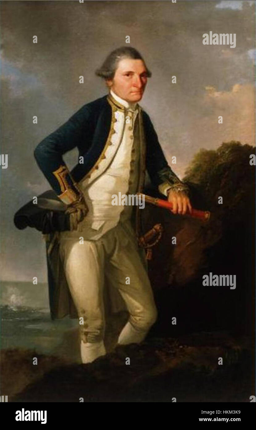 This oil painting by John Webber, created in 1776, portrays Captain ...