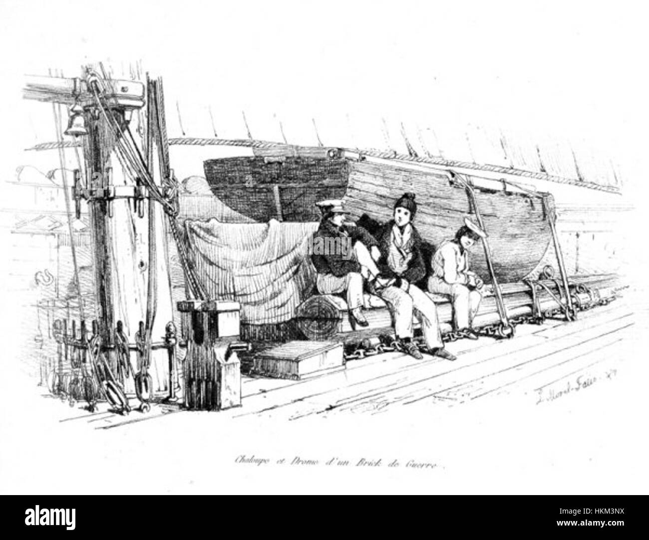 This artwork by Antoine Morel-Fatio is a detailed portrayal of a ...