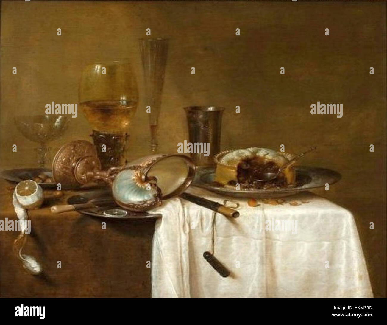 Claesz. Heda's 'Still Life with Nautilus' presents a masterful Dutch ...