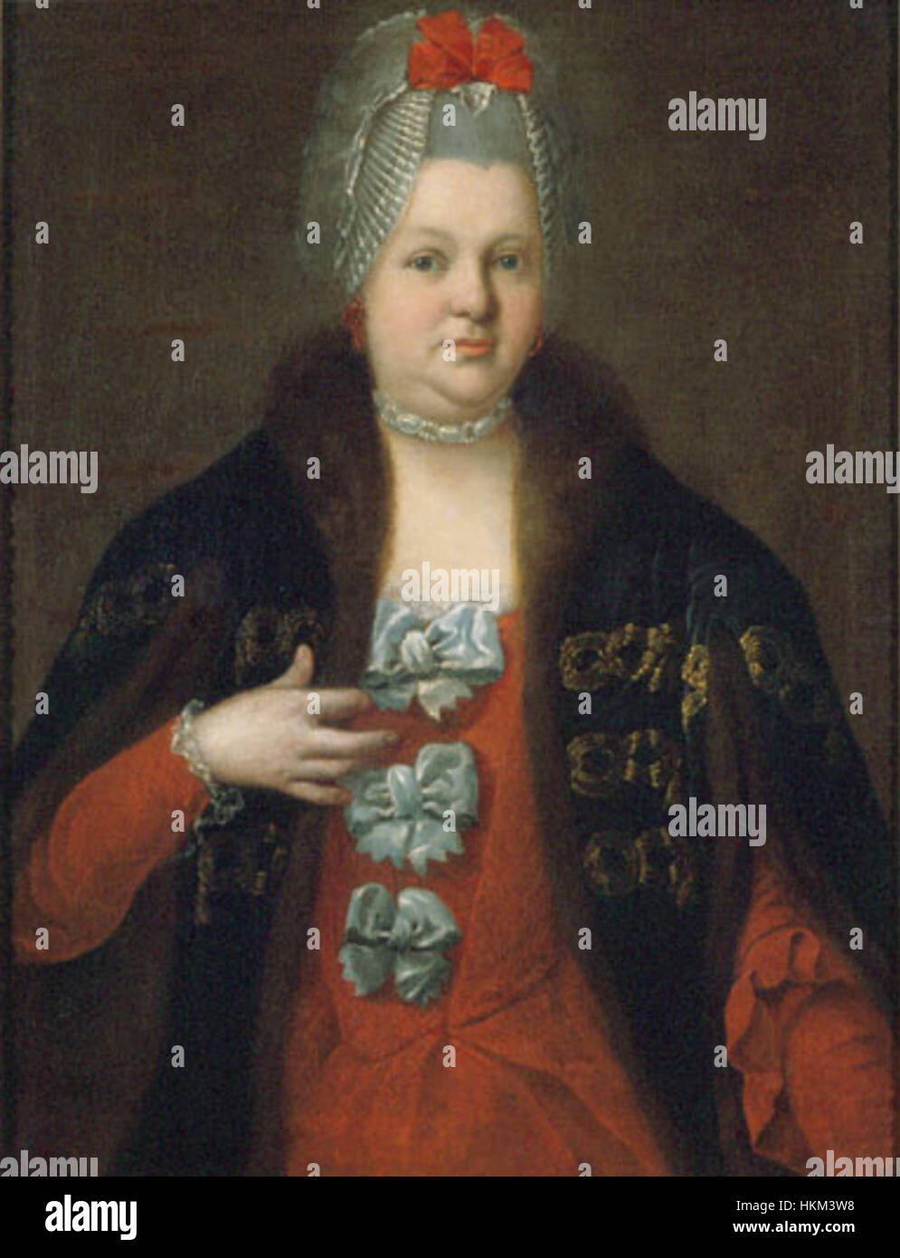 This 1773 portrait by Dorffmaister portrays a female member of the ...