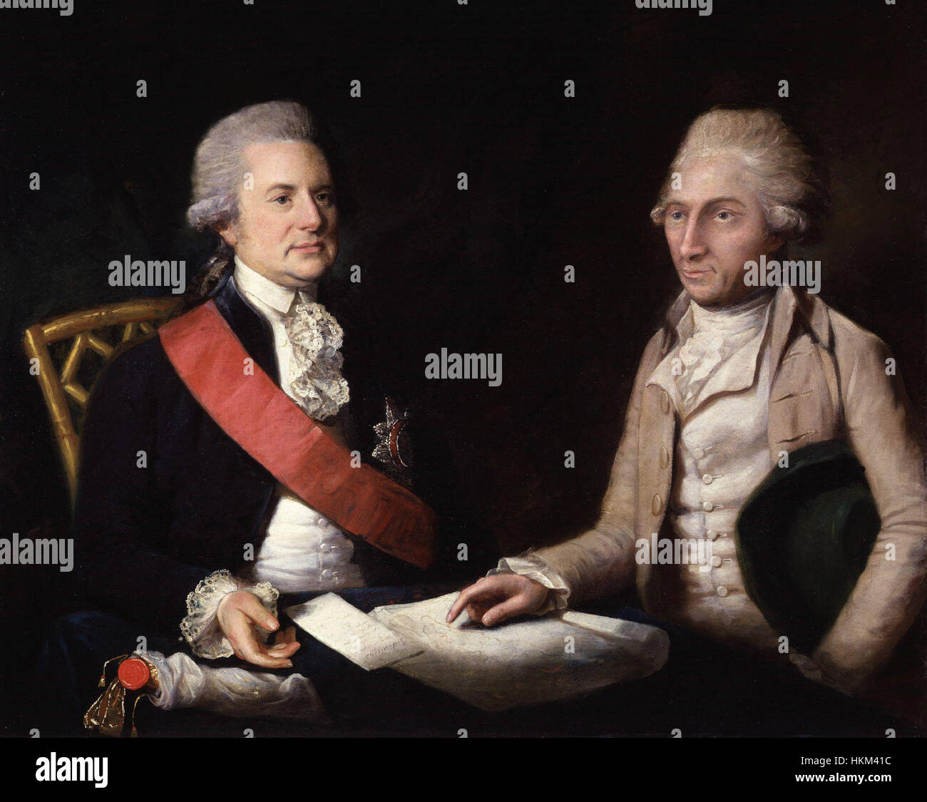 This portrait, painted by Lemuel Francis Abbott, depicts George ...