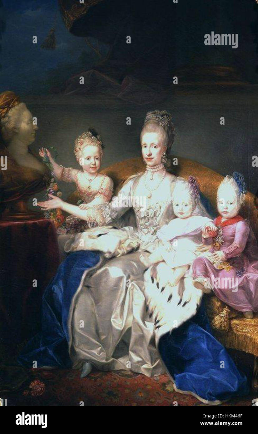 Empress maria theresa with her children empress maria theresa hi-res ...