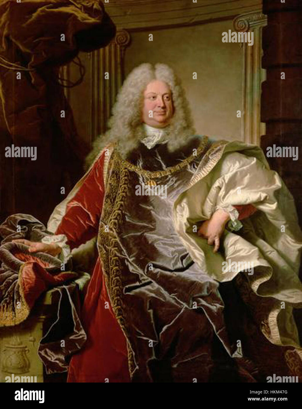 Hyacinthe Rigaud's artwork is renowned for its elegance and detail ...