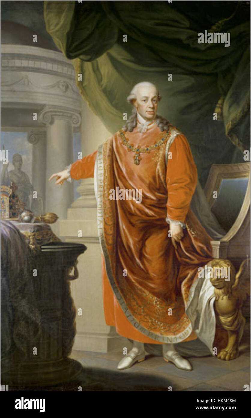 'Emperor Leopold II in the Regalia of the Golden Fleece,' painted by ...