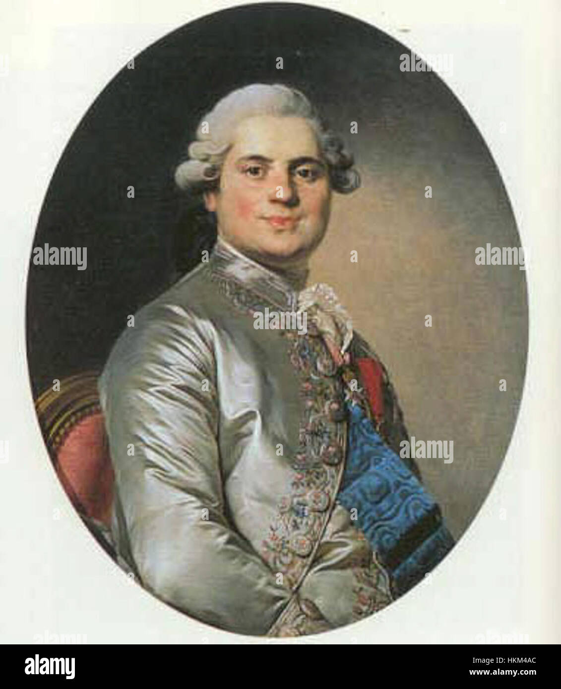 A portrait of Louis XVIII, depicted through oil painting. This ...